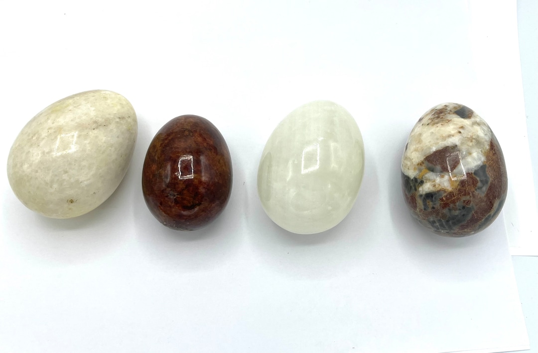 Gorgeous Collectible Marble Eggs, Creamy, Brown, Clear and Marble Tone ...