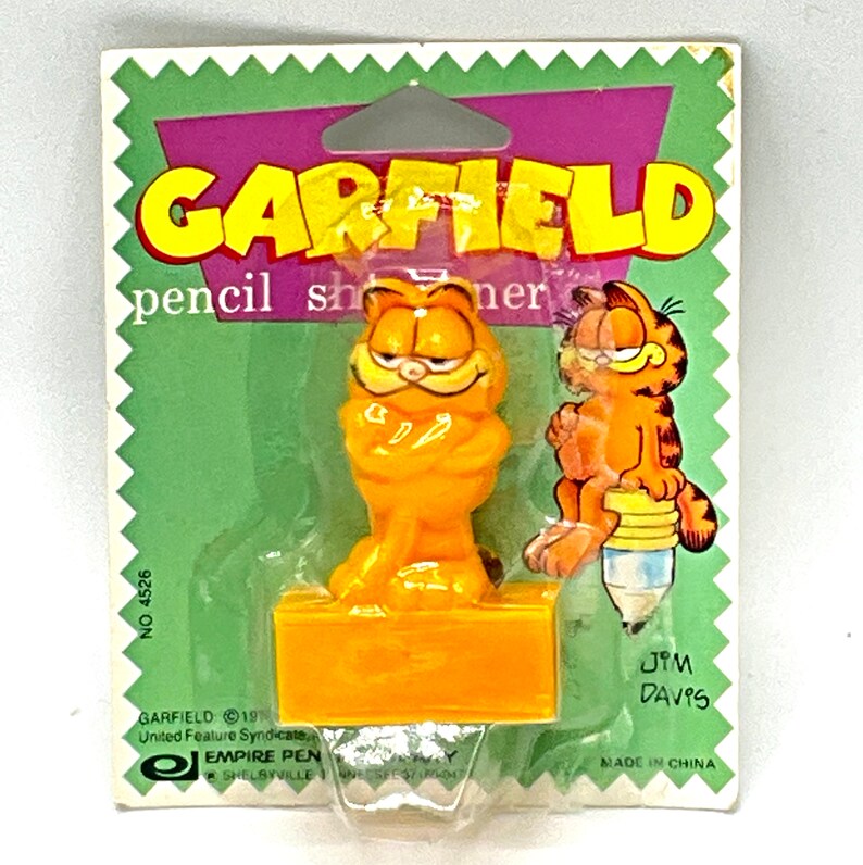 Vintage Garfield Figurine With Arms Cross, Cat, Orange. - Etsy