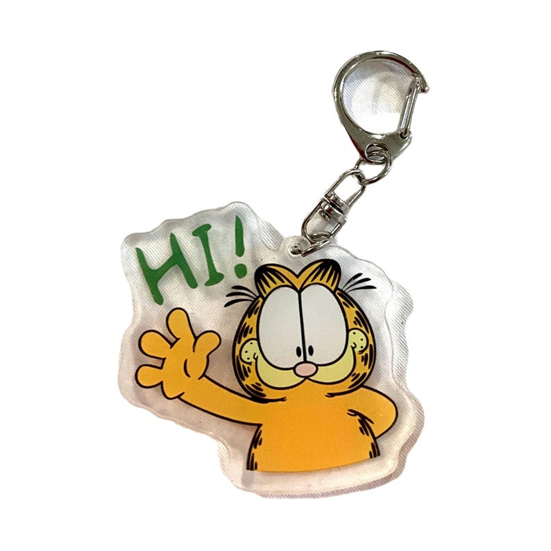 Gorgeous Collectible Garfield, Keychain Cat. Sold Separately. - Etsy