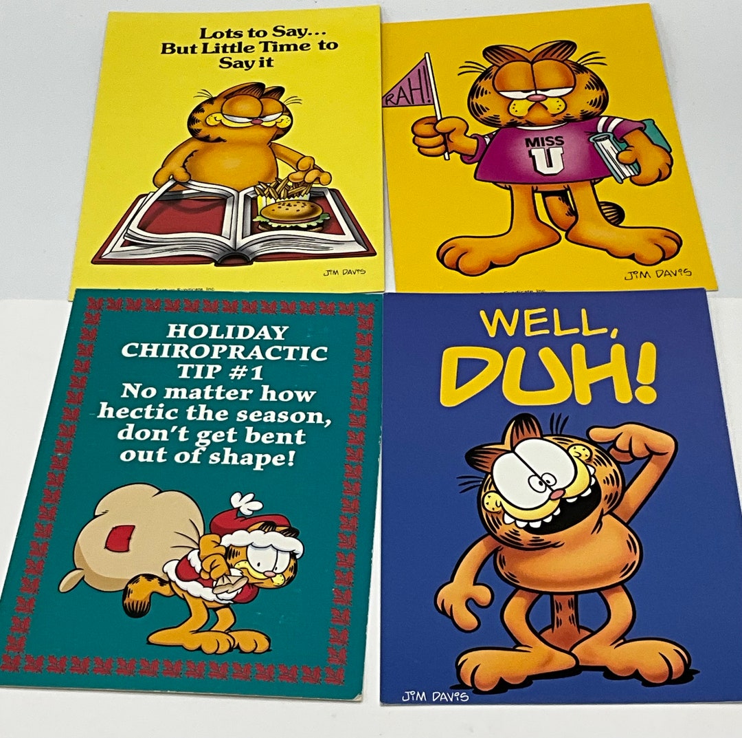 Gorgeous Collectible and Vintage Garfield Post Cards, - Etsy