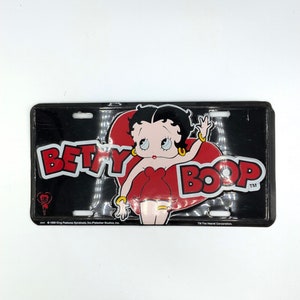 Gorgeous Collectible and Vintage Betty Boop License Plates, Red and ...