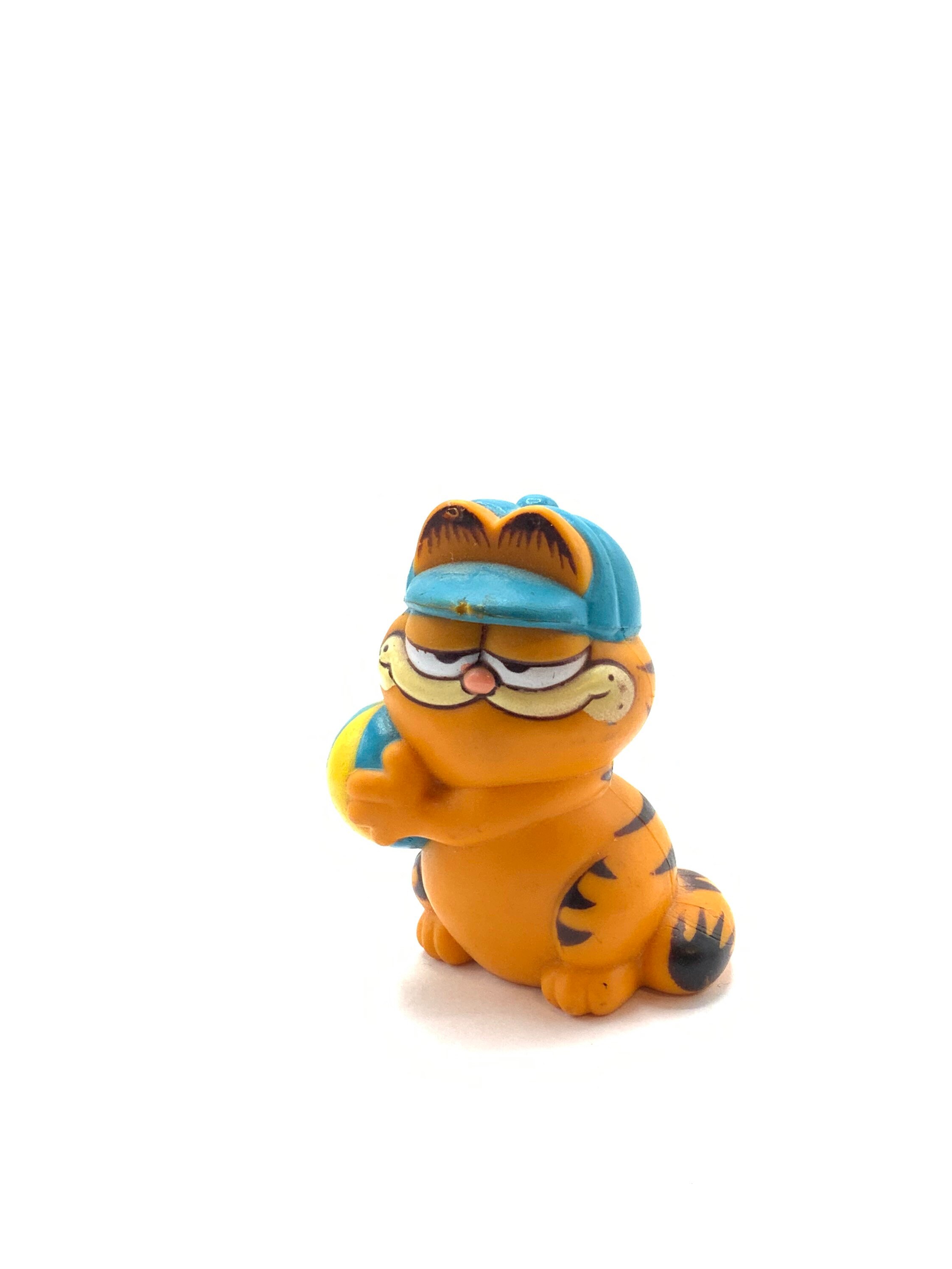 Vintage Garfield with a hat and ball figurine cat orange. | Etsy