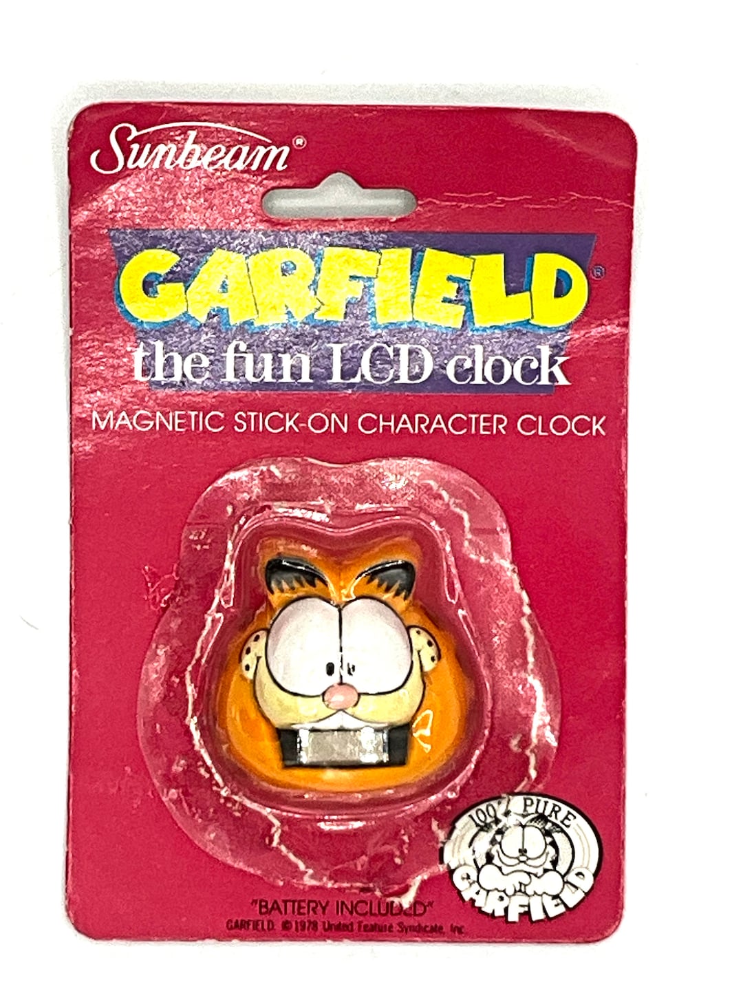 Gorgeous Collectible and Vintage Garfield Magnetic Stick On, by Sunbeam ...