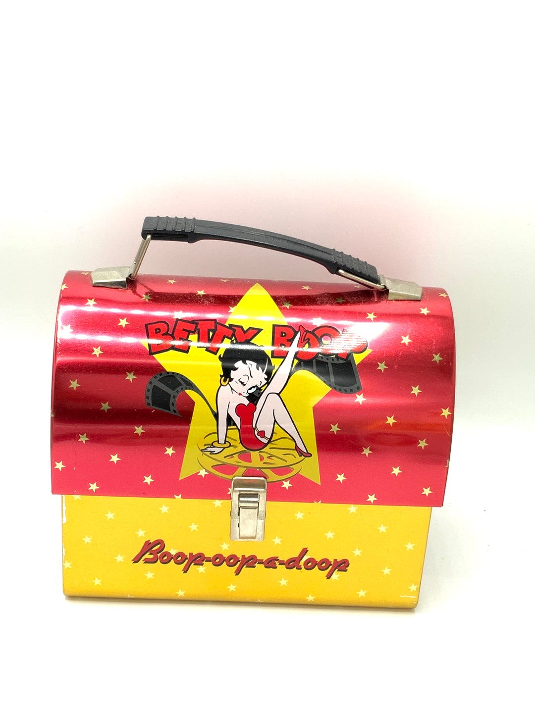 Gorgeous Collectible Betty Boop Lunch Box, Tin, Gold and Red, Star ...