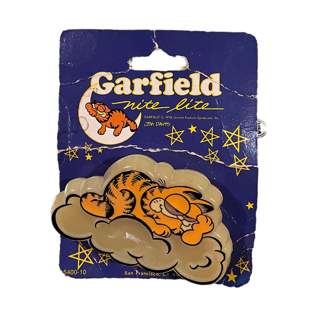 Gorgeous Collectible and Vintage Garfield Night Light, Cloud. - Etsy