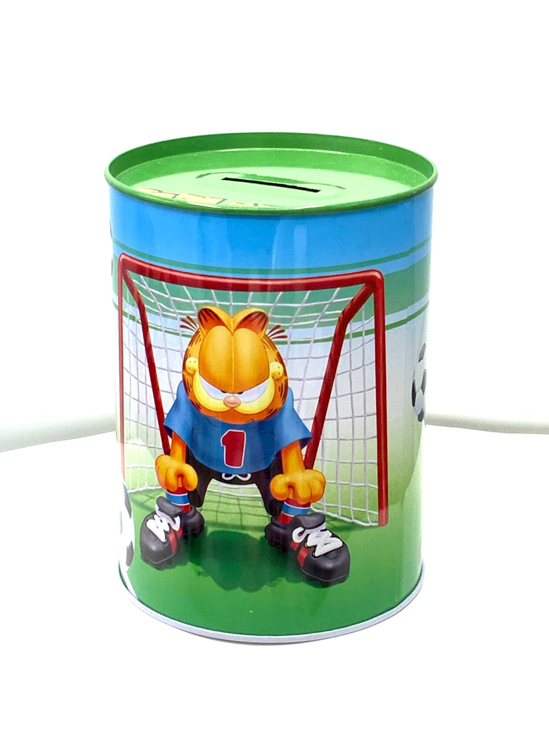 Gorgeous Collectible and Vintage Garfield Can, Tin Bank, Coin Bank ...