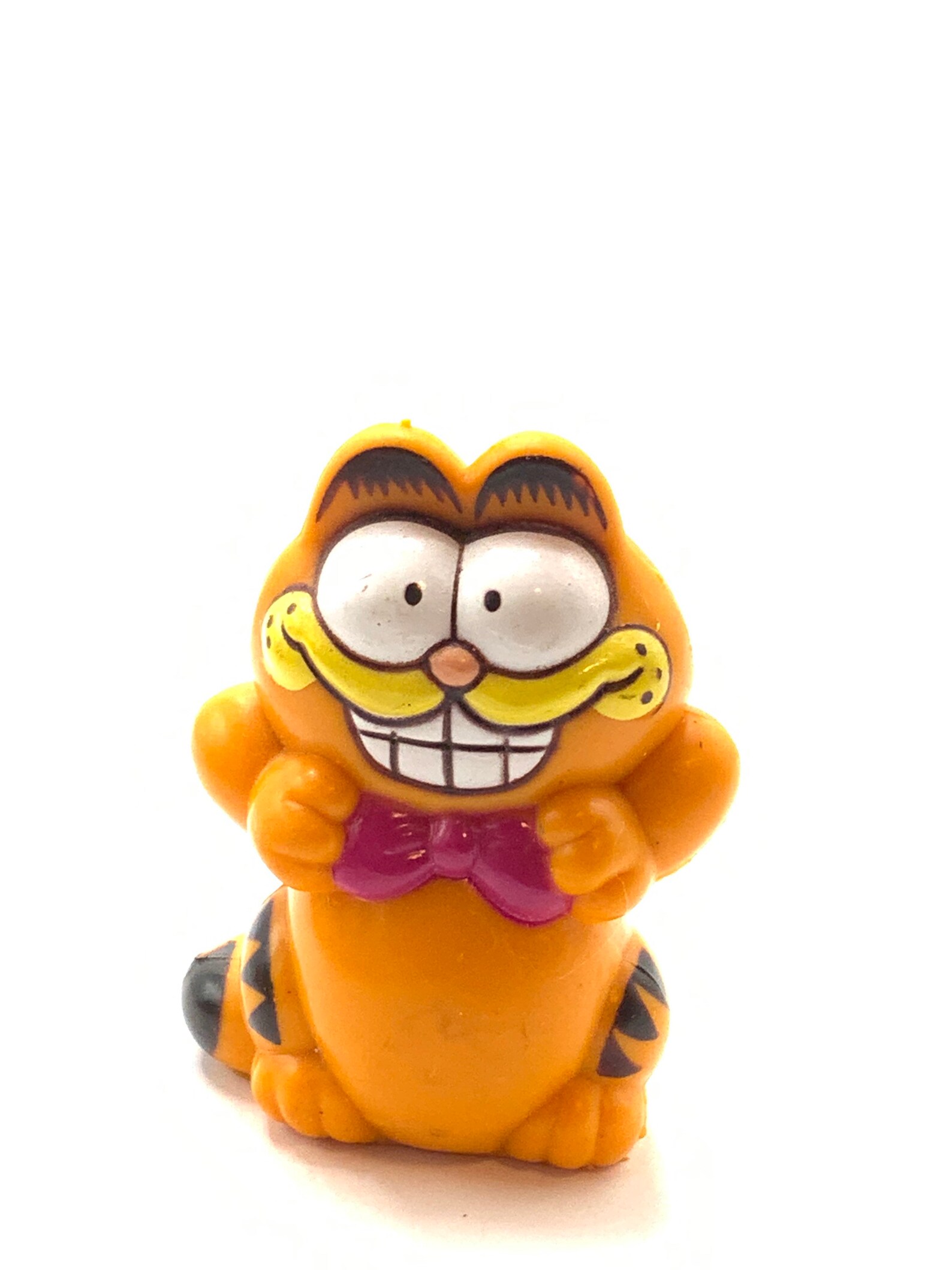 Vintage Garfield With Pink Bow Cat Orange Figurine. - Etsy