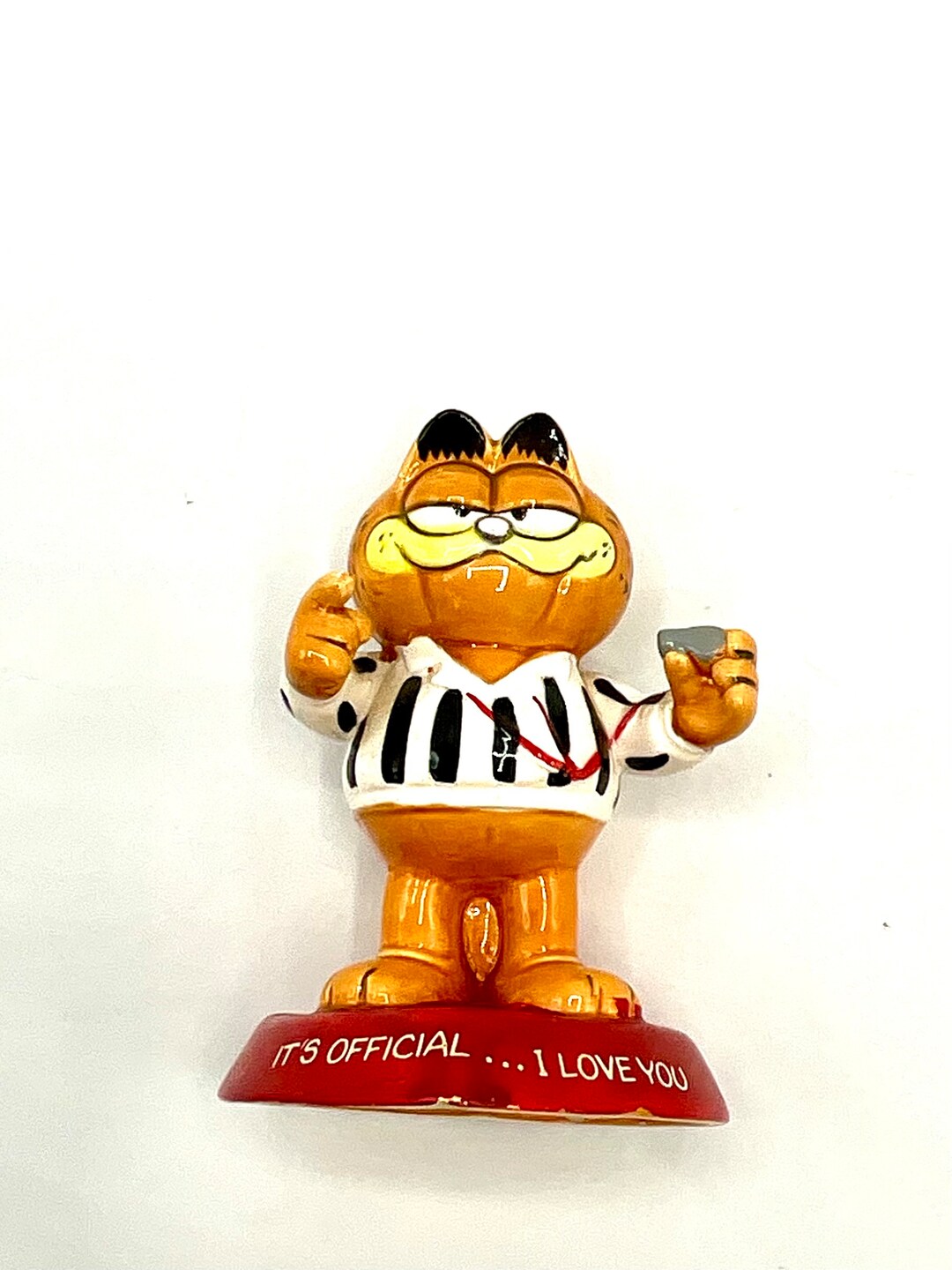 Gorgeous Collectible and Vintage Garfield Figurine, Decoration. Heart ...