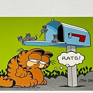 Gorgeous Collectible and Vintage Garfield Post Cards, - Etsy