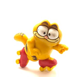 Vintage Garfield Rolling Skates Figurine, Cat, Orange. - Etsy