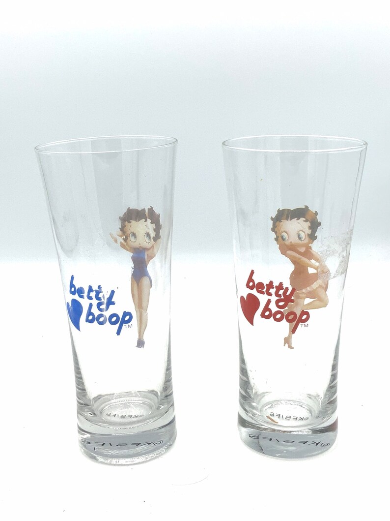 Gorgeous Collectible and Vintage Betty Boop Beer Glass Blue - Etsy