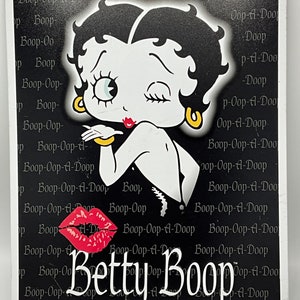 Gorgeous Collectible and Vintage Tin Sign Betty Boop, Metal, Original ...