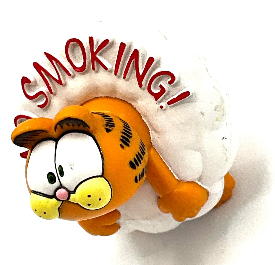 Gorgeous Collectible Garfield No Smoking Sign, Cat, Orange, Figurine ...
