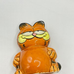 Gorgeous Vintage Garfield Sugar Bowl,cat, Red Hat, Exercise, Ceramic ...