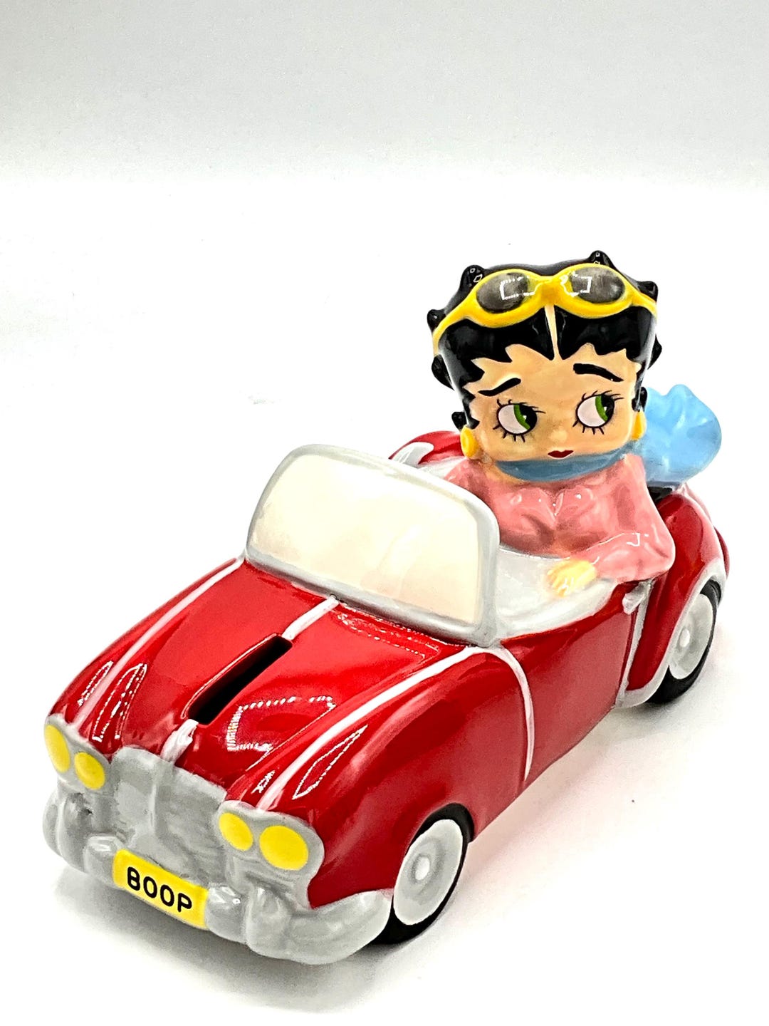 Gorgeous Collectible Betty Boop With Red Convertible Car, Money Box ...
