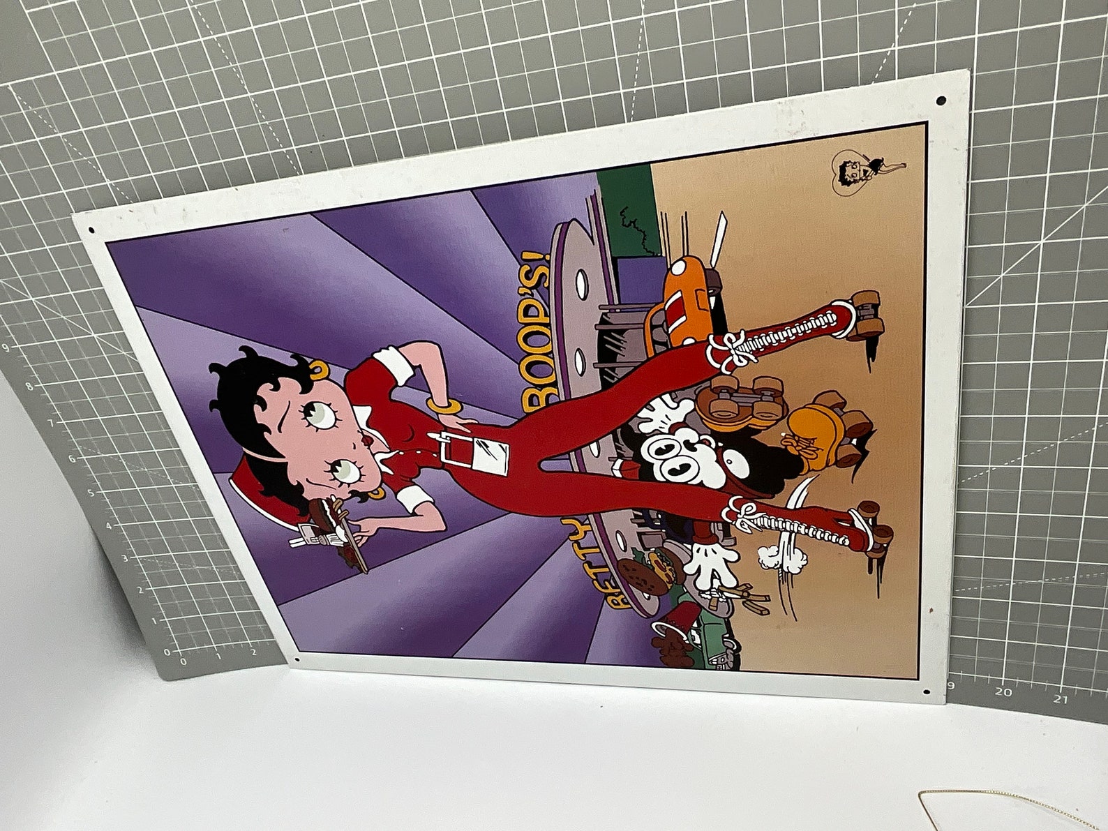 Gorgeous Collectible and Vintage Tin Sign Betty Boop, Metal, Original ...