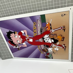 Gorgeous Collectible and Vintage Tin Sign Betty Boop, Metal, Original ...