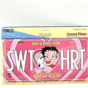 Gorgeous Collectible and Vintage Betty Boop Car Plate, Lice Plate, Swt ...
