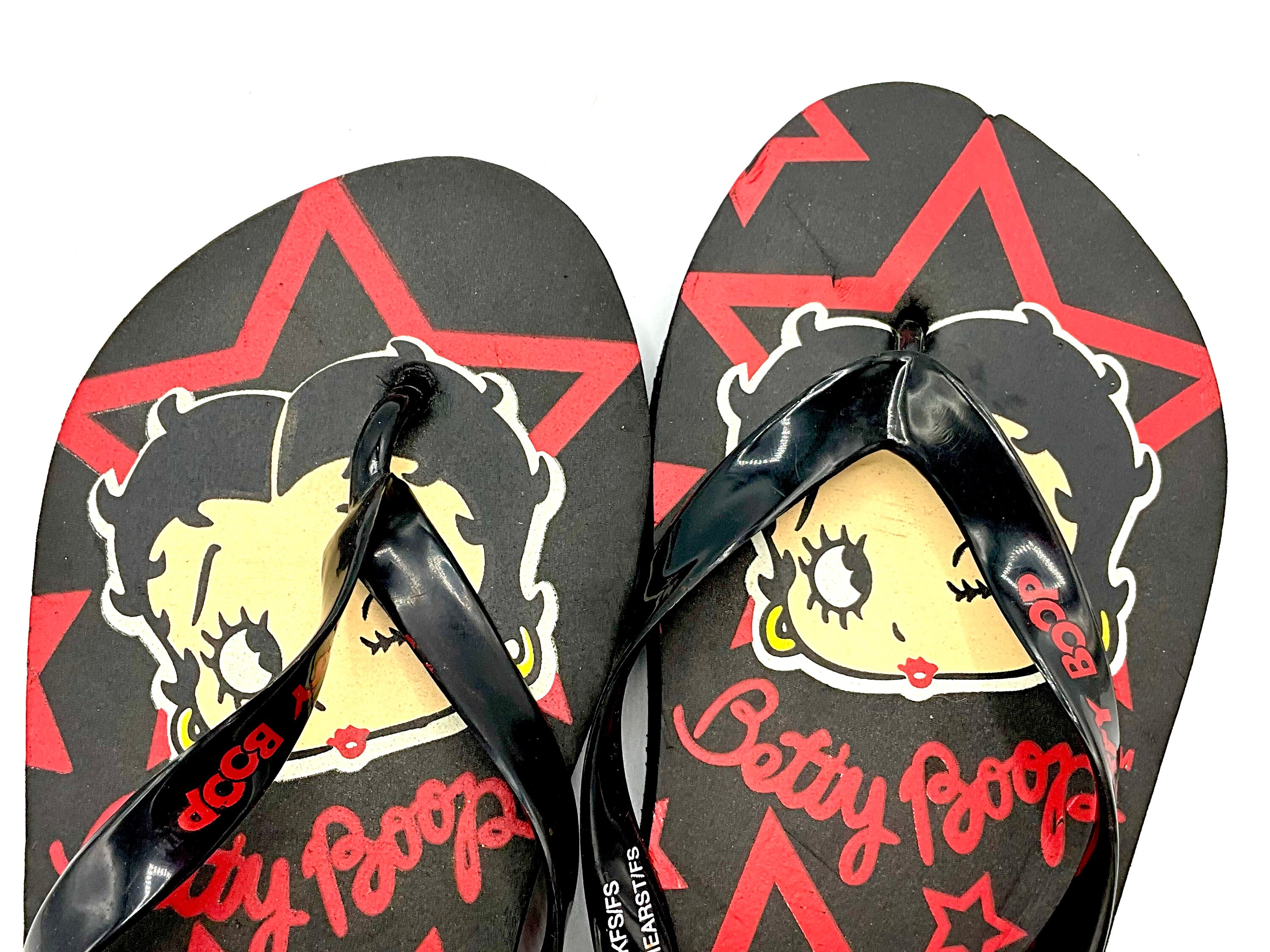 Gorgeous Collectible and Vintage Betty Boop Flip Flop Slides Sandals ...
