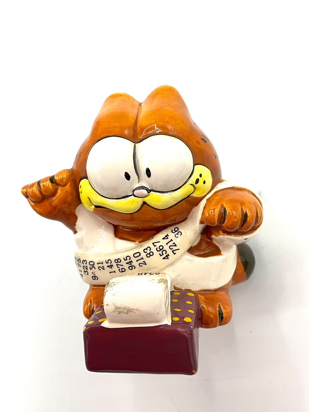Gorgeous Collectible and Vintage Garfield , Ceramic. Accountant, Adding ...