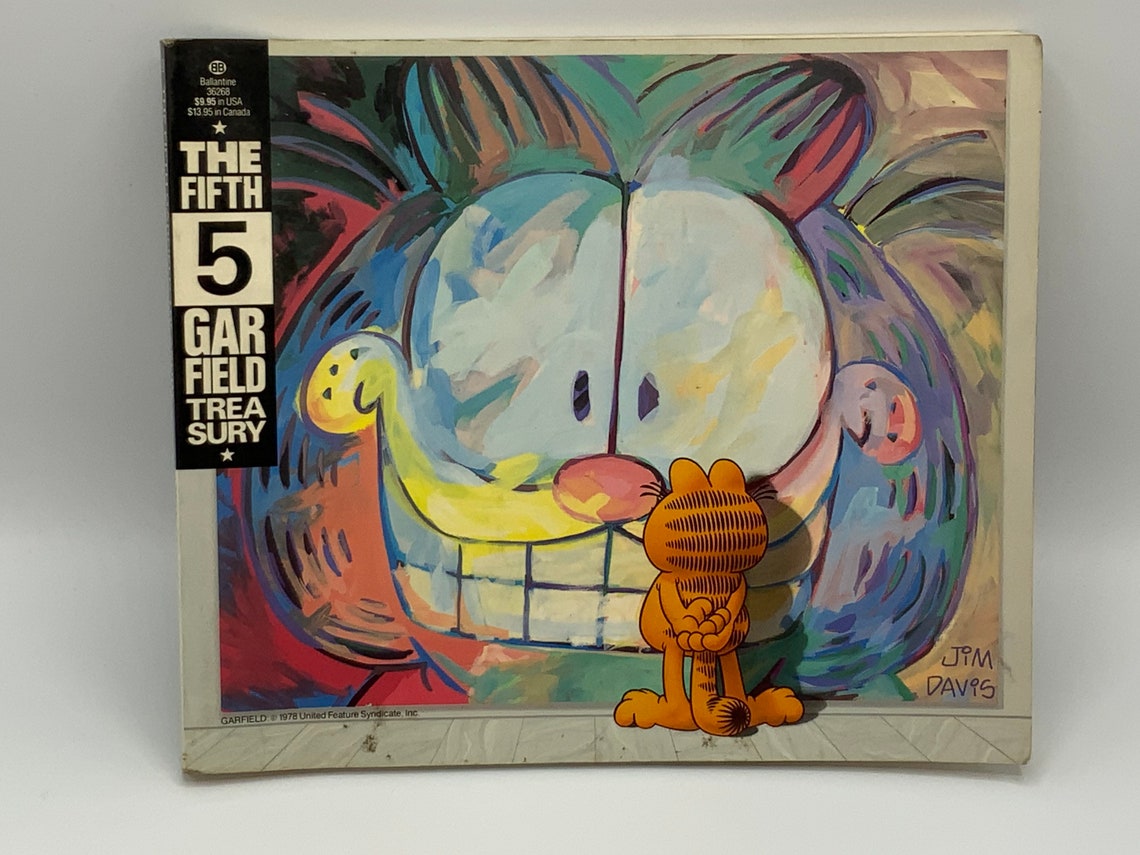Vintage Garfield Book the Fifth Garfield Treasury by Jim - Etsy