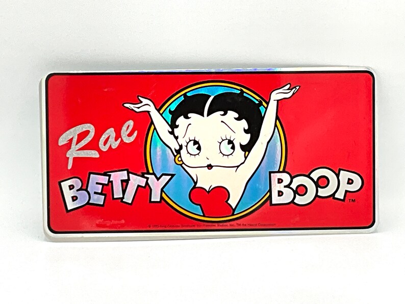 Gorgeous Collectible and Vintage Betty Boop License Rae Plates, Red ...