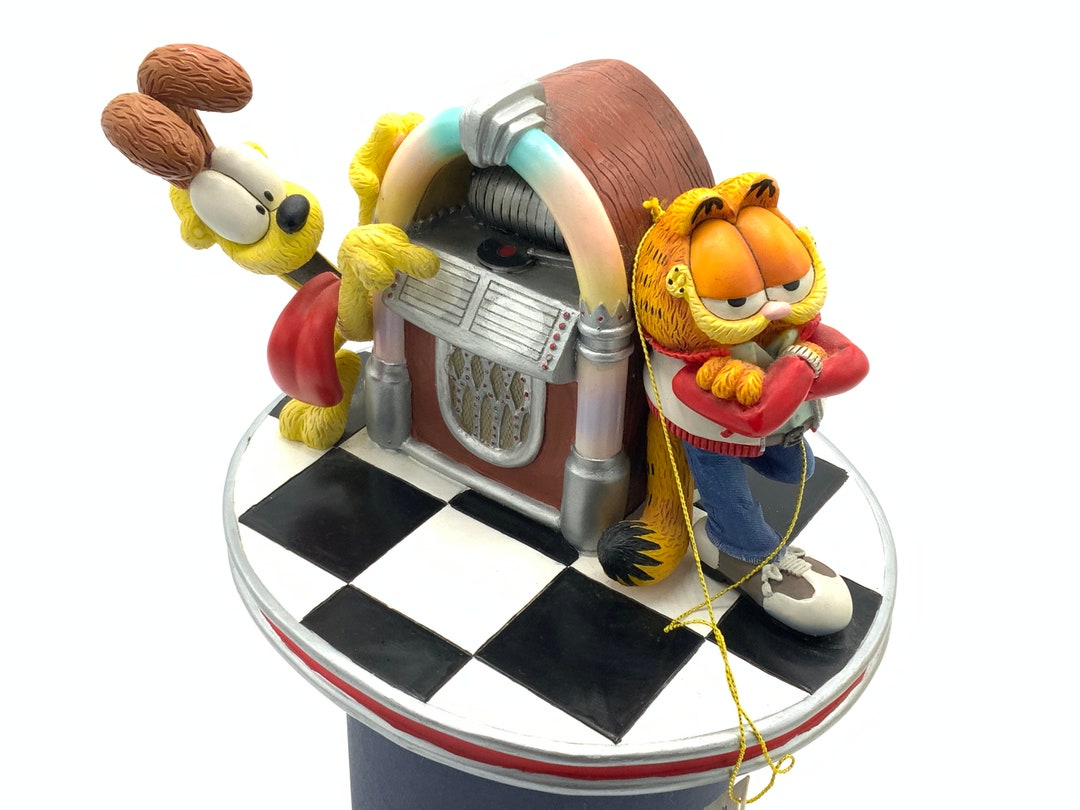 Gorgeous Collectible and Vintage Garfield and Odie Music Box, “ Rock ...