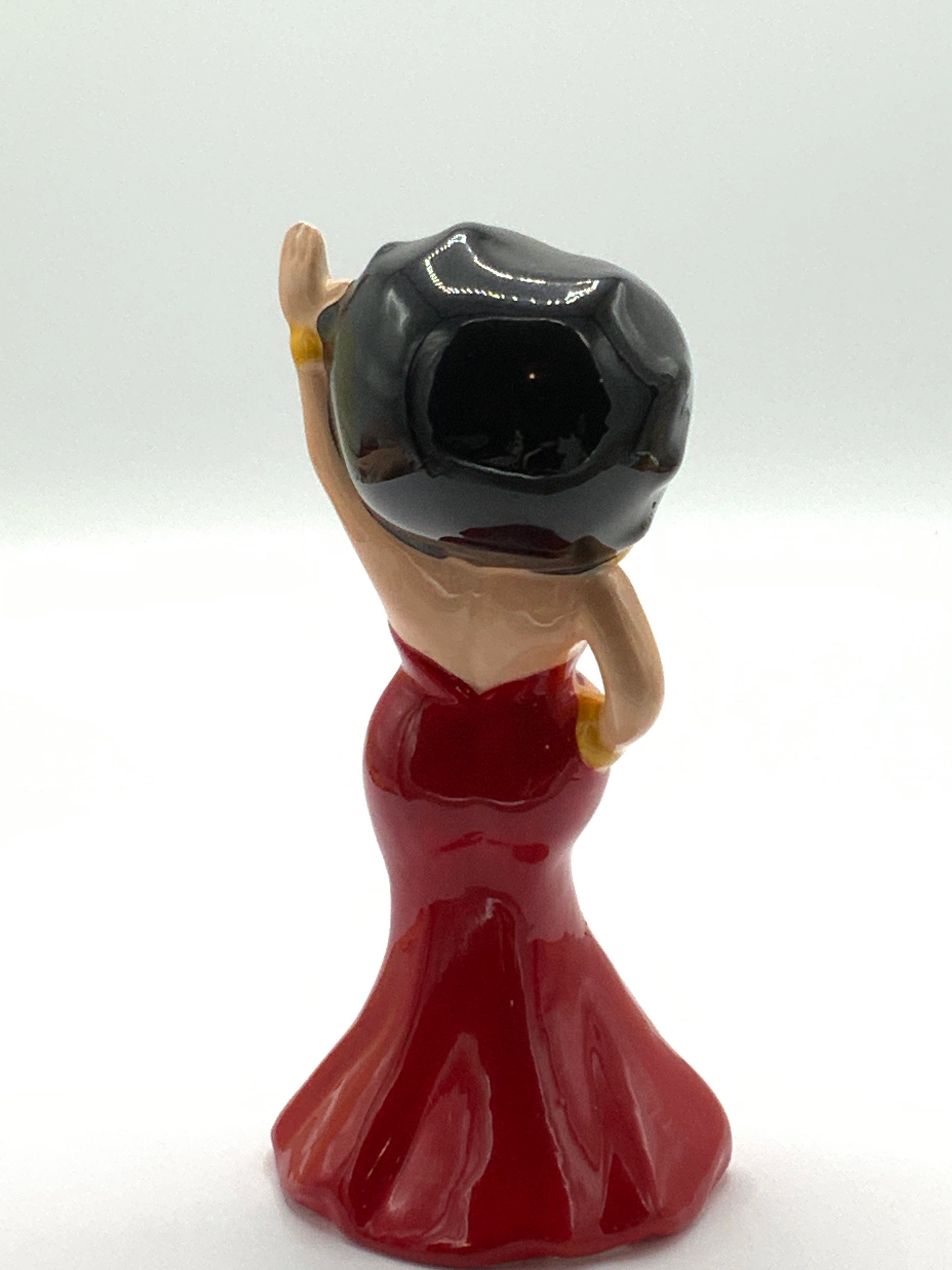 Gorgeous Collectible Betty Boop Ceramic Figurine Red Dress Etsy