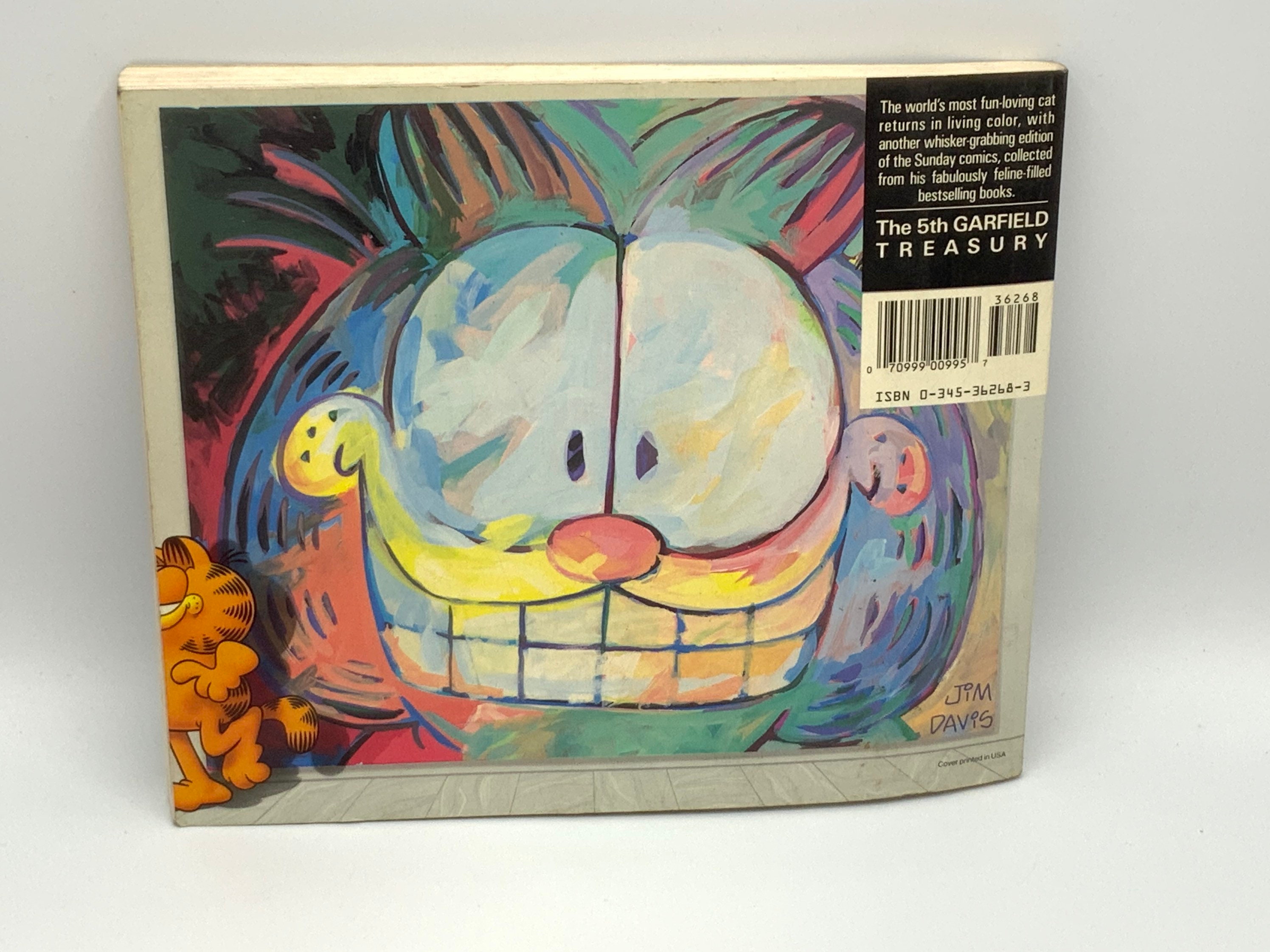 Vintage Garfield Book the Fifth Garfield Treasury by Jim - Etsy