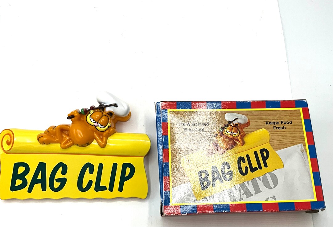 Gorgeous Collectible and Vintage Garfield Bag Clip, Orange, Cat. - Etsy