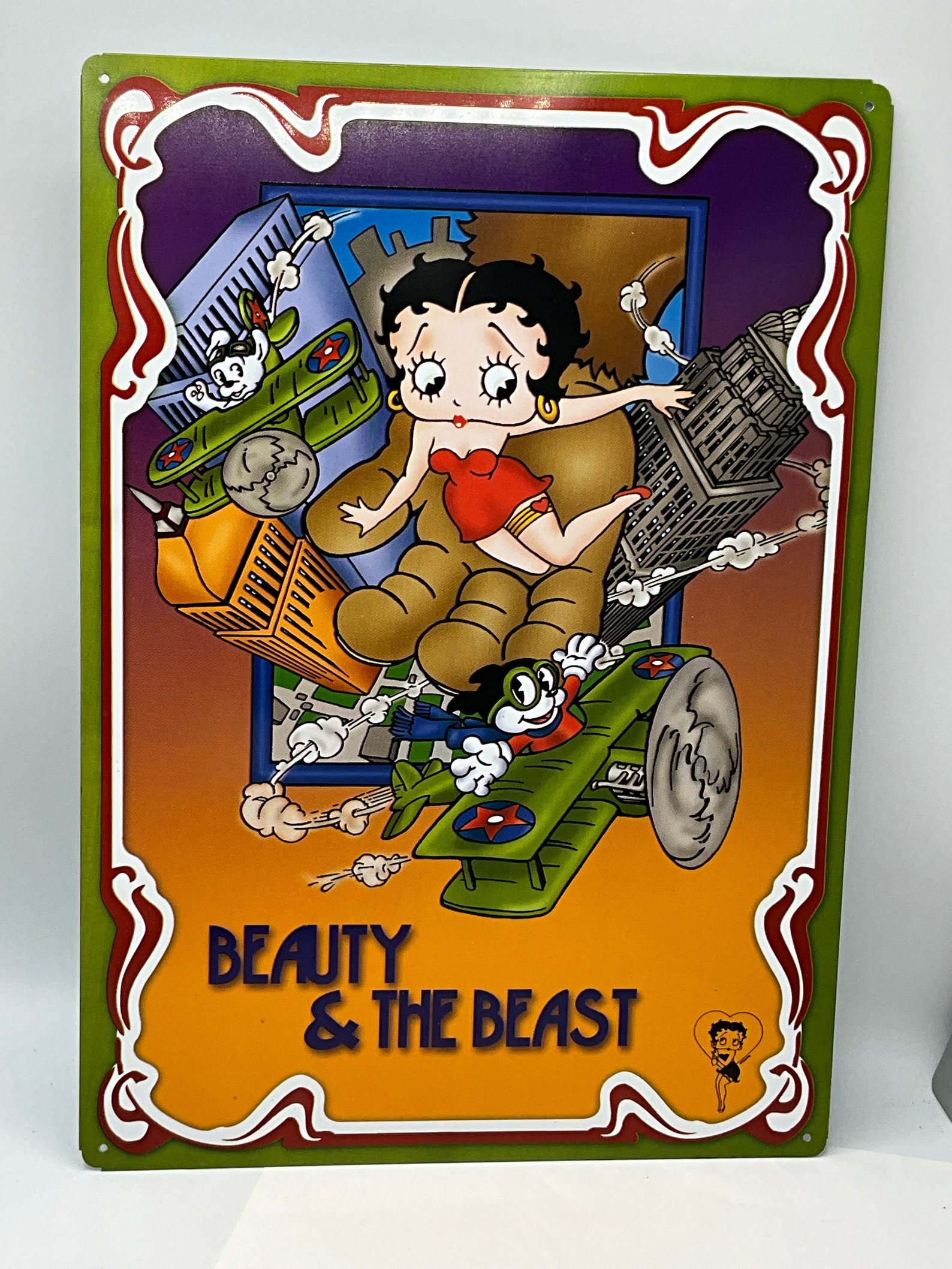 Gorgeous Collectible and Vintage Tin Sign Betty Boop, Metal, Original ...