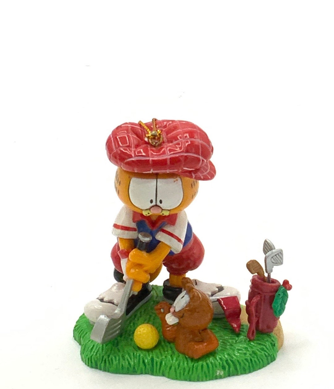 Gorgeous Collectible and Vintage Ornament as Garfield is Playing Golf ...
