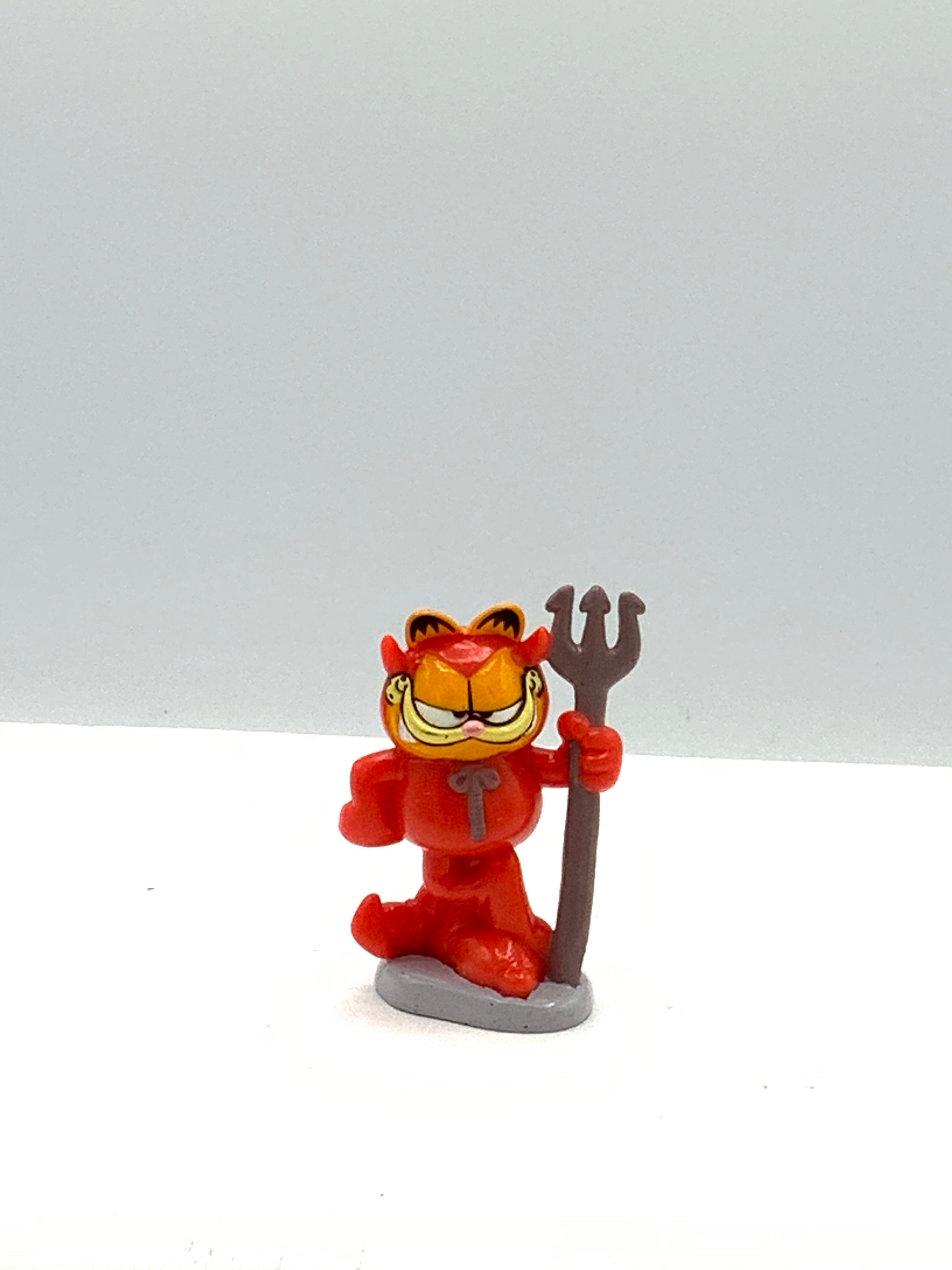 Vintage Garfield With Devil Costume Cat Orange Figurine. | Etsy