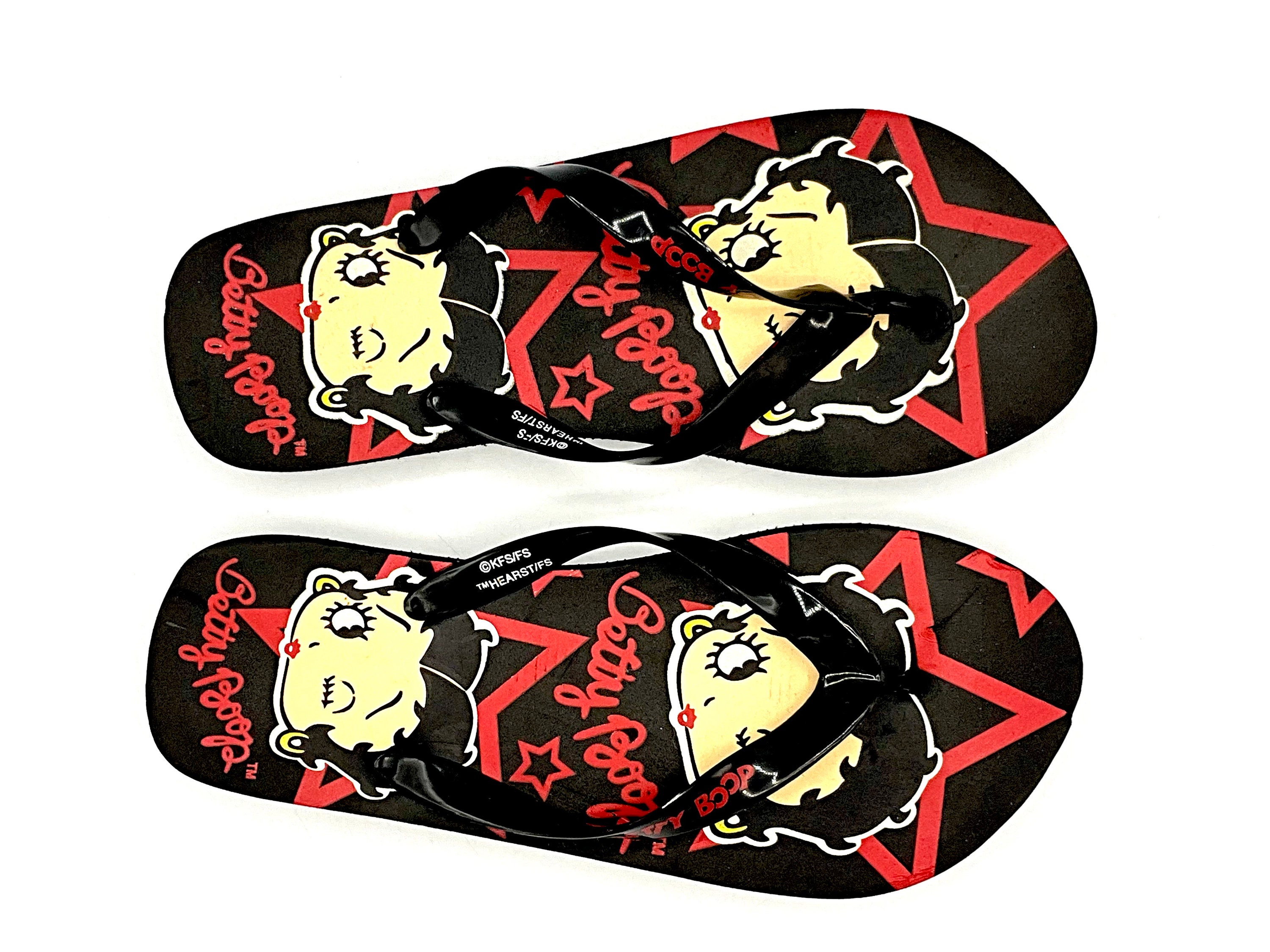 Gorgeous Collectible and Vintage Betty Boop Flip Flop Slides Sandals ...
