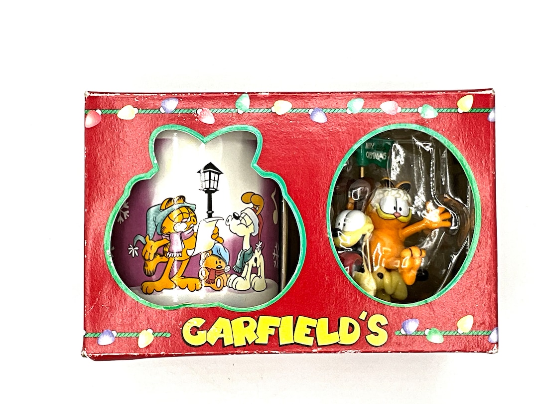 Gorgeous Collectible and Vintage Ornament as Garfield With Odie With ...