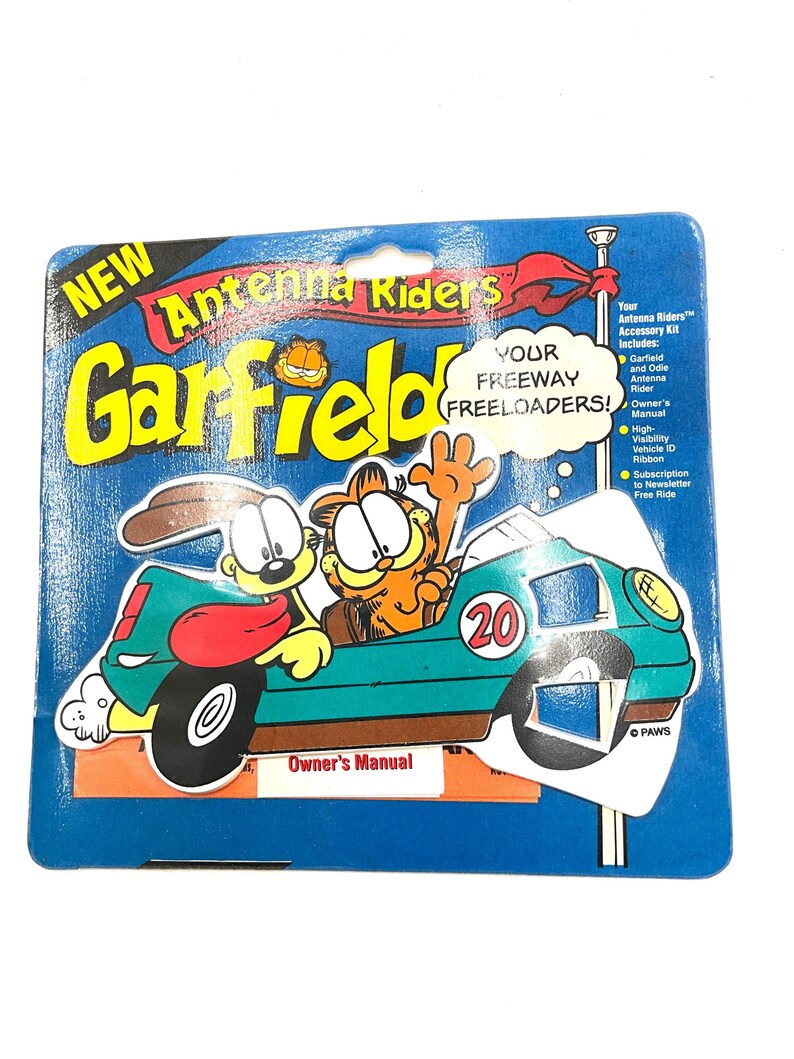 Gorgeous Collectible Garfield and Odie Antenna, Rider Topper, Car. - Etsy