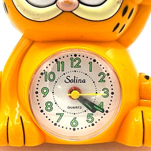 Gorgeous Collectible and Vintage Garfield Clock, Alarm Desk, Cat ...