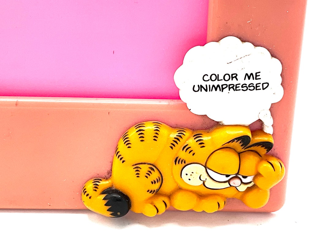 Gorgeous Collectible and Vintage Garfield Plastic Frame, Color Me ...