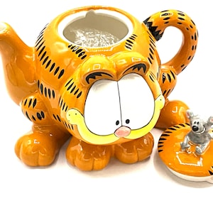 Gorgeous Collectible and Vintage Garfield Ceramic Teapot With Gray ...