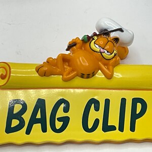 Gorgeous Collectible and Vintage Garfield Bag Clip, Orange, Cat. - Etsy