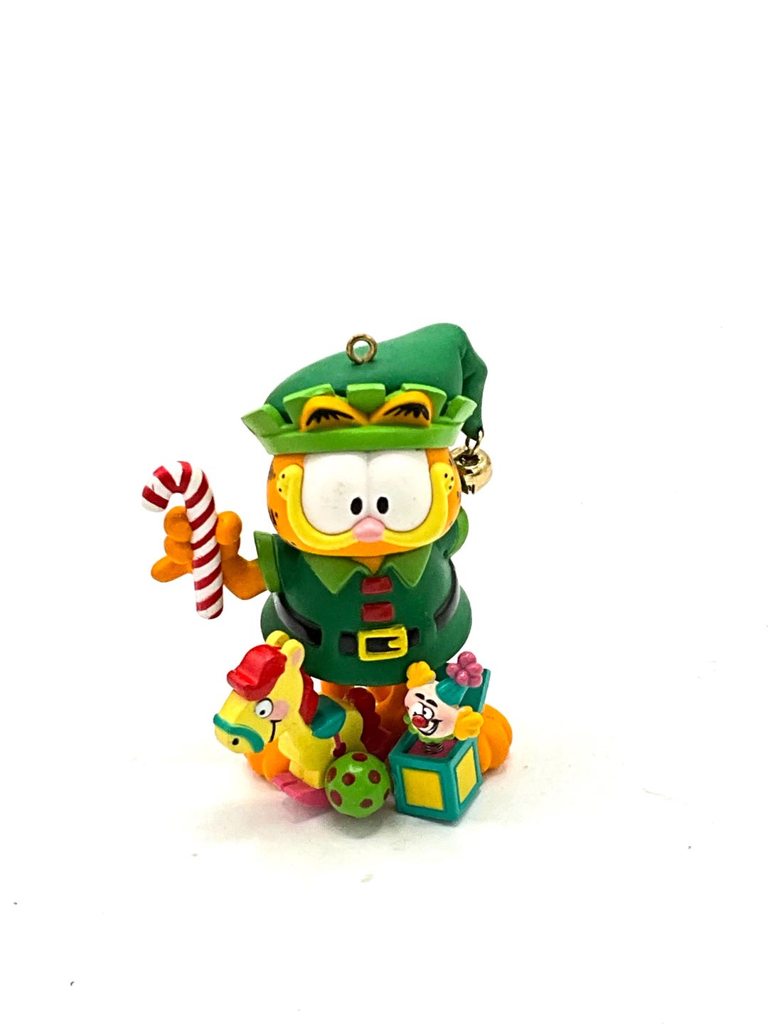 Gorgeous Collectible and Vintage Ornament as Garfield as a Elf, Green ...