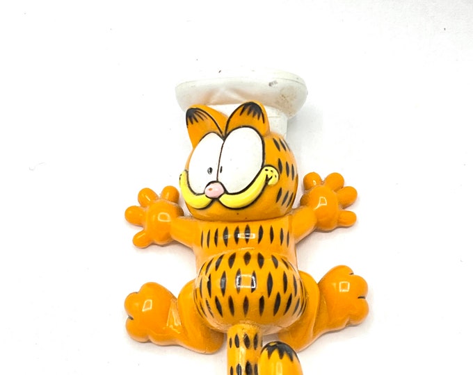 GARFIELD Cat Kitty Refrigerator Magnet 4” Plush Stuffed Kid’s Meal Toy ...