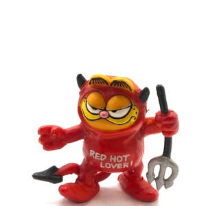 Vintage Garfield With Devil Costume RED HOT LOVER!, Cat, Orange ...