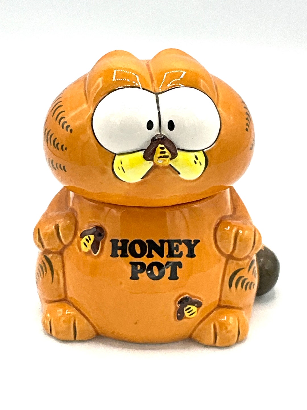 Gorgeous Vintage Garfield as a Honey Pot, Bowl, Cat, Ceramic. by Enesco ...