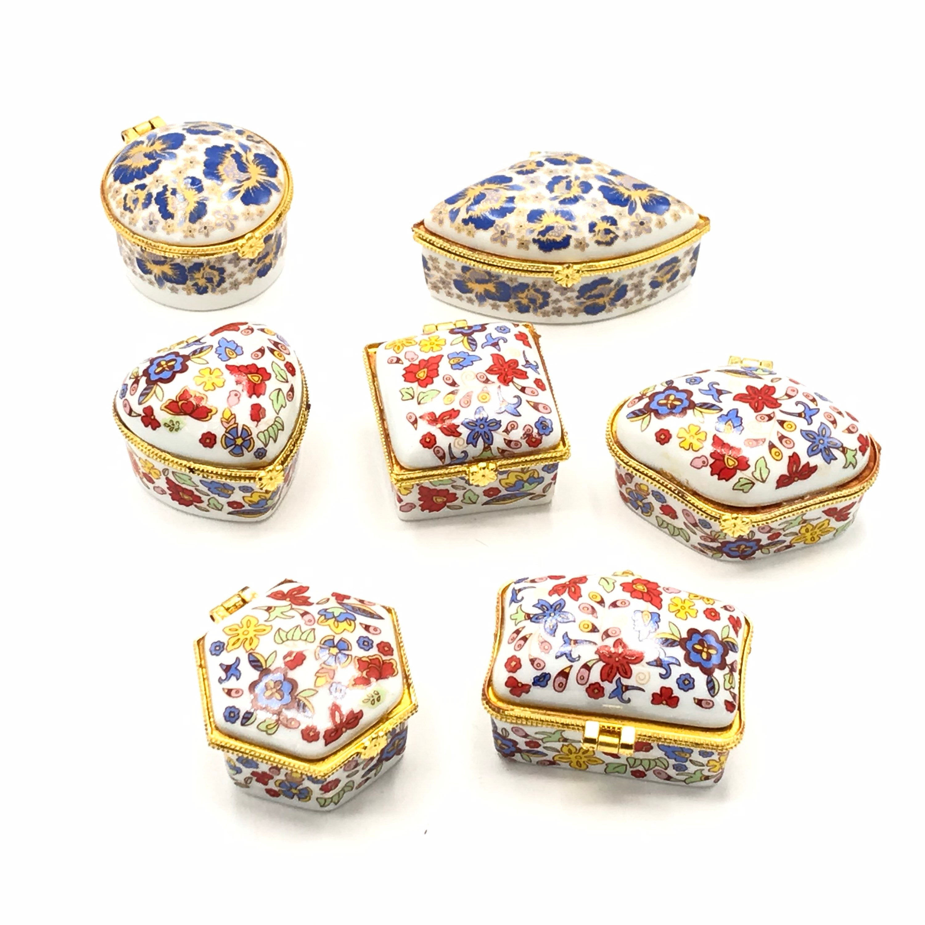 Vintage ceramic trinket/ jewelry box. | Etsy