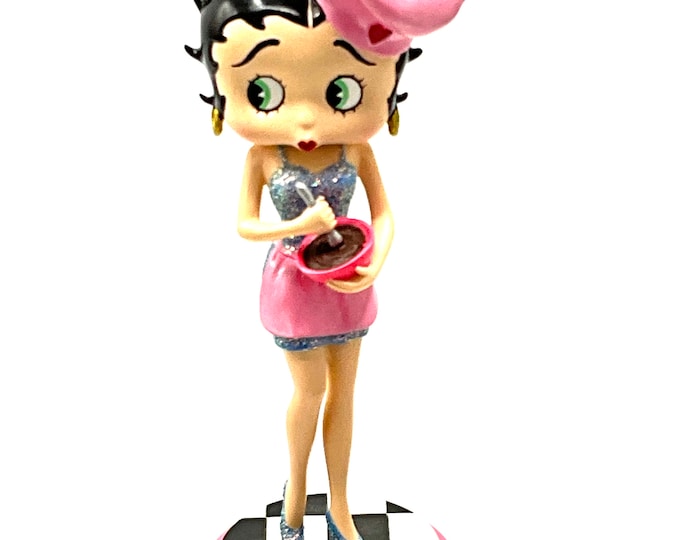 Gorgeous Collectible and Betty Boop Figurine, Pink Hat Chef Cooking by ...