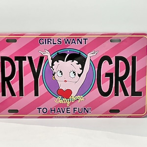 Gorgeous Collectible and Vintage Betty Boop Car Plate, Lice Plate, Prty ...