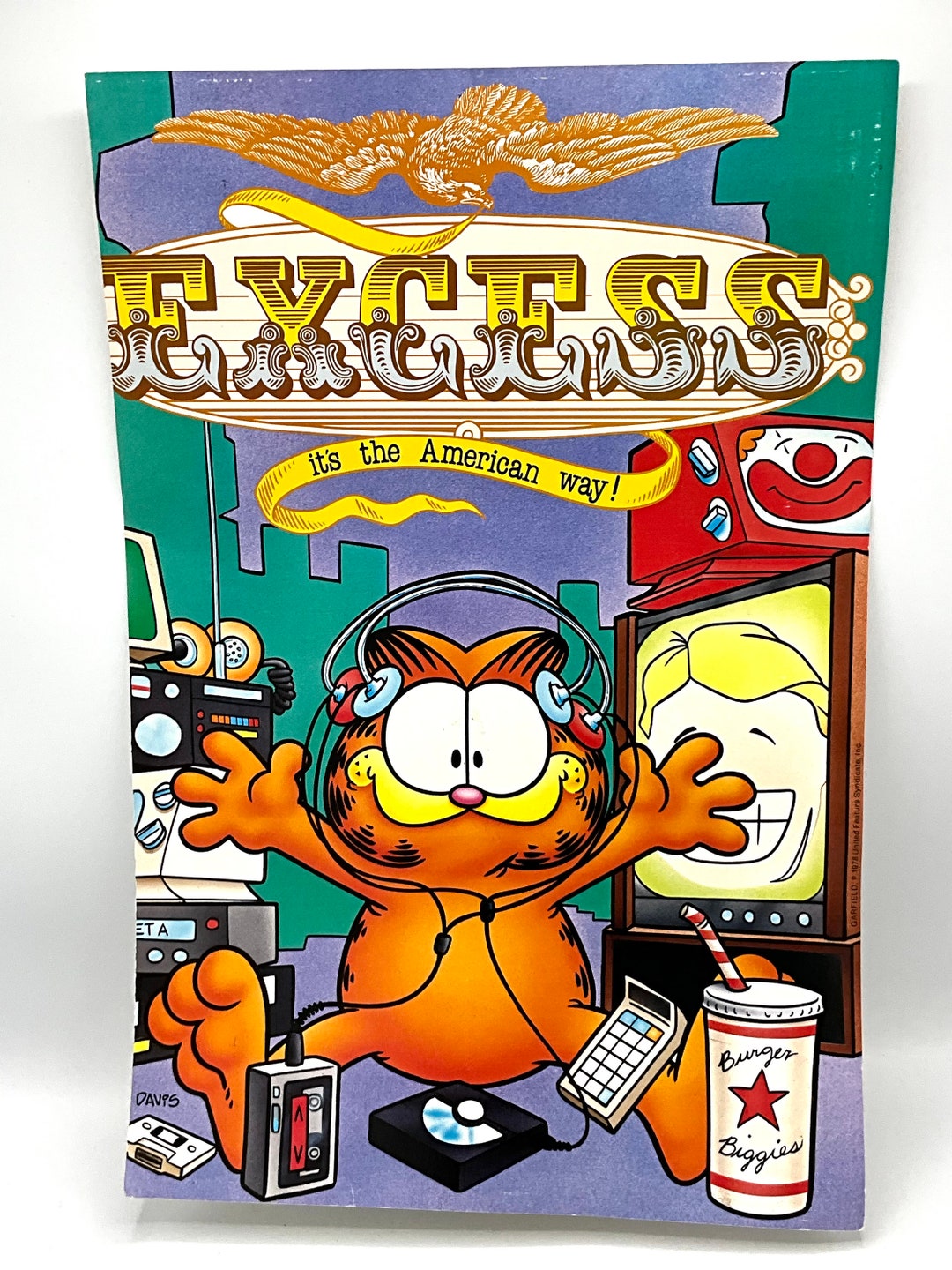 Gorgeous Collectible and Vintage Garfield Poster, Argus Cartoon Print ...