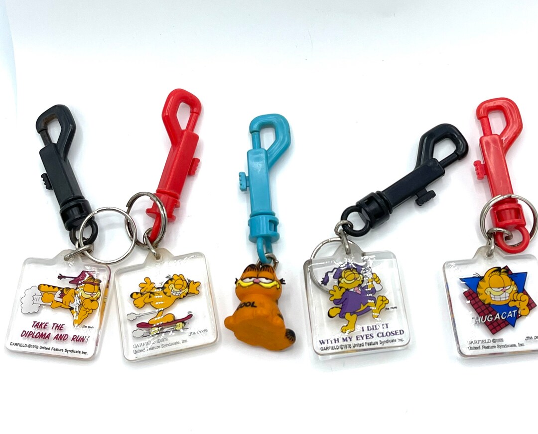 Gorgeous Collectible Garfield as Rabbit, Keychain, Figurine, Clear ...