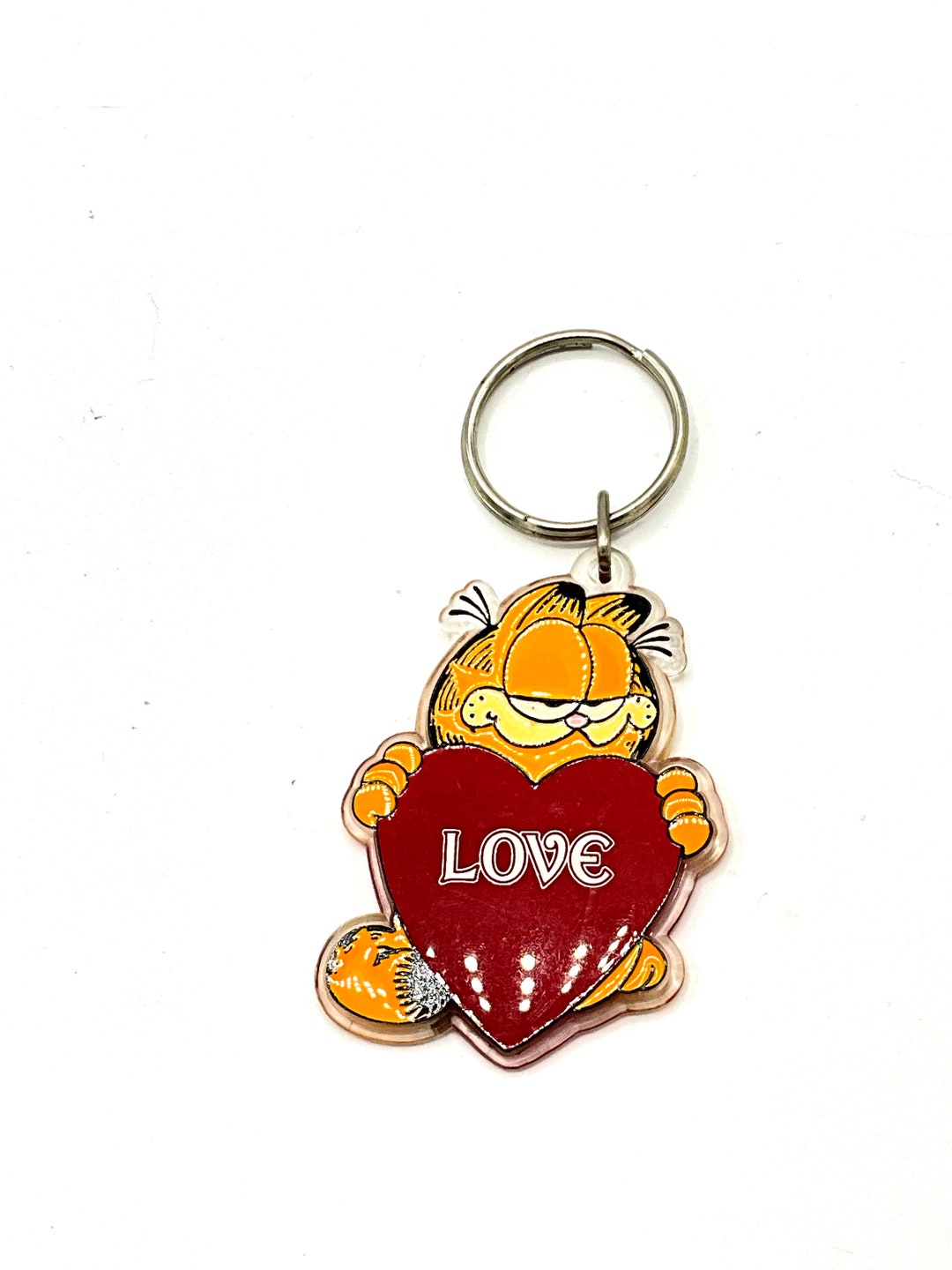 Gorgeous Collectible Garfield, Keychain by Enesco, Love, Cat, Orange ...